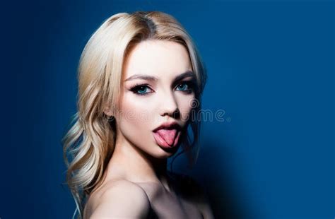 Woman Face Portrait Of Sensual Young Female Model Stock Image Image