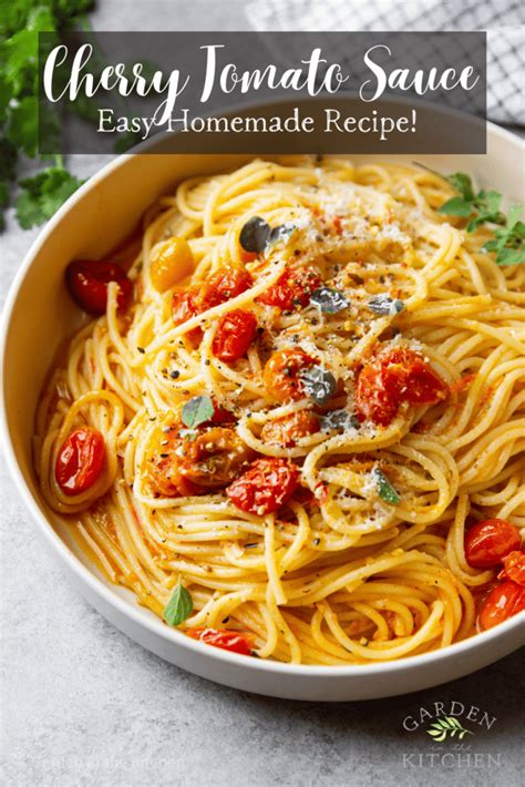 Cherry Tomato Sauce Garden In The Kitchen