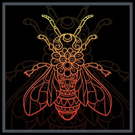 Gradient Colorful Stinger Bee Mandala Arts 35726414 Vector Art At Vecteezy