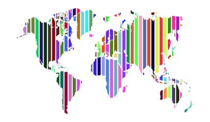 Global World Isometric Map Royalty Free Vector Image