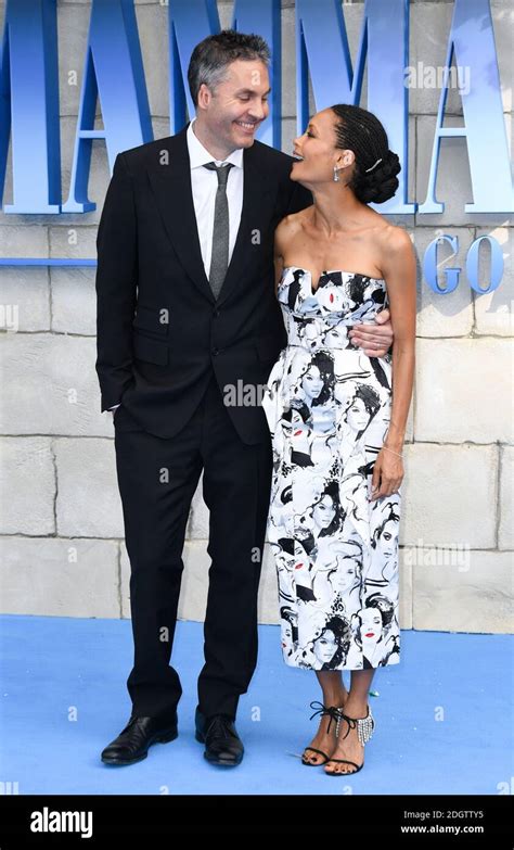 Ol Parker And Thandie Newton Attending The Premiere Of Mamma Mia Here