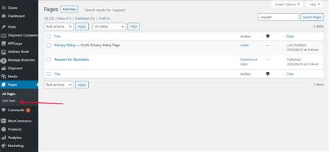 how to set parcel quotation page as public wpcargo