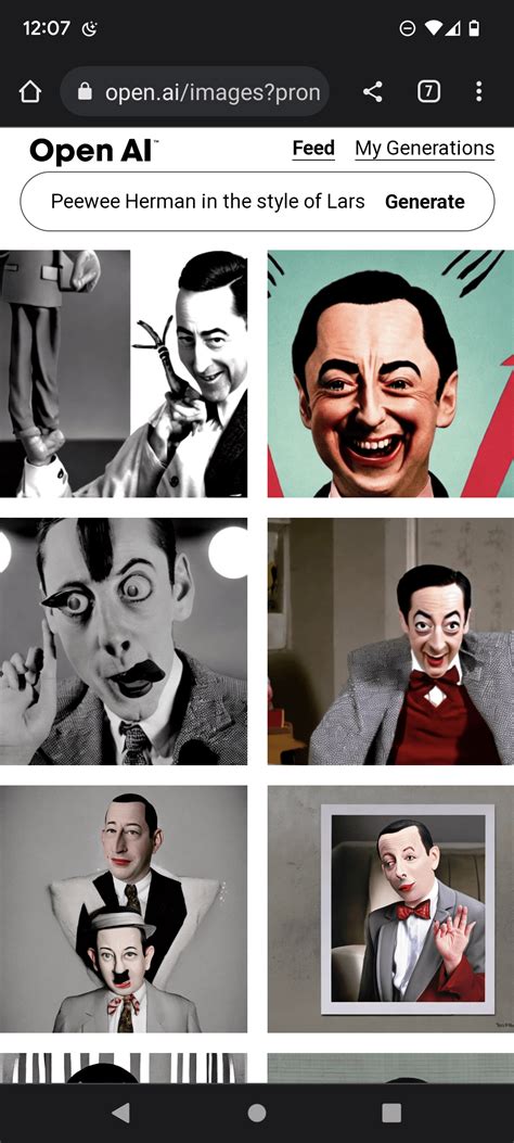 Many Terrifying Pee Wee Hermans Raiart