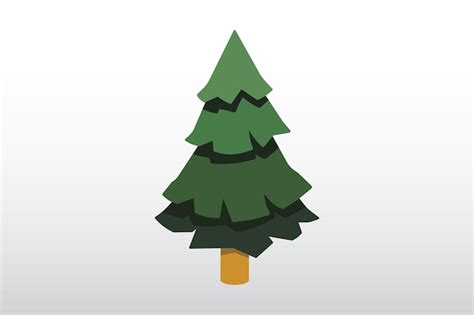 Premium Vector Pine Tree Flat Design Vector