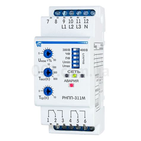 Реле напруги перекосу і послідовності фаз РНПП-311М трифазне Новатек ...