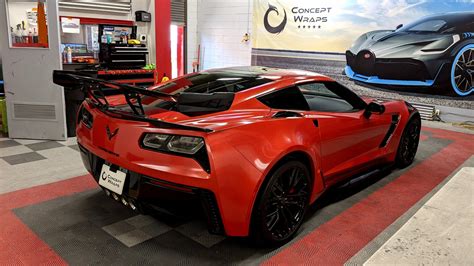 Tesla Model X Red Ppf Concept Wraps