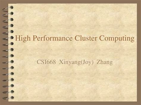 ppt high performance cluster computing powerpoint presentation free