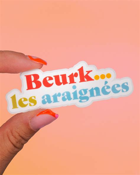 Sticker Yuck Spiders Water Resistant For Etsy