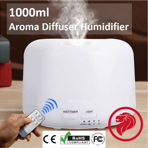 Large Capacity 1000ml Ultrasonic Humidifer With Remote Control