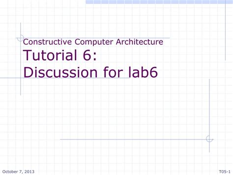 Ppt Pipelined Processor Tutorial For Lab 6 Discussion And Troubleshooting Powerpoint