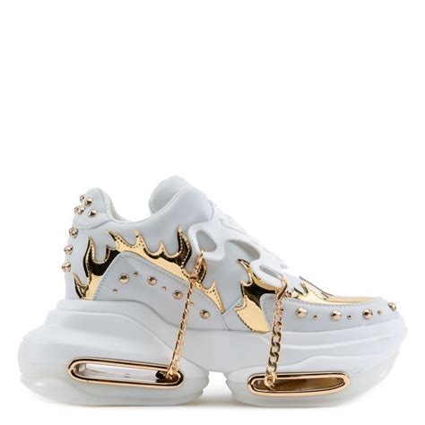 Elevate Your Style With Big Smooth Sneakers Luxury Platform High Top