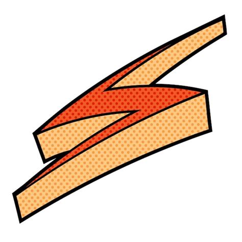 Premium Vector Thunder Halftone Hand Drawn Color Vector Illustration