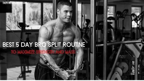 Best 5 Day Bro Split Routine With Free Pdf