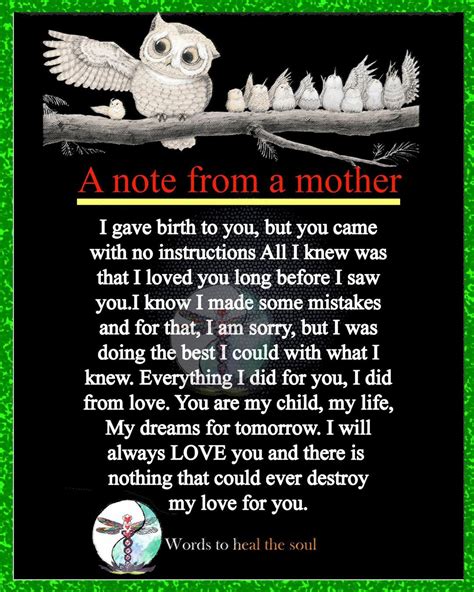 A Note From A Mother Pictures Photos And Images For Facebook Tumblr Pinterest And Twitter