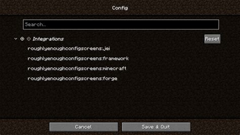 Roughly Enough Config Screens Minecraft Mods CurseForge