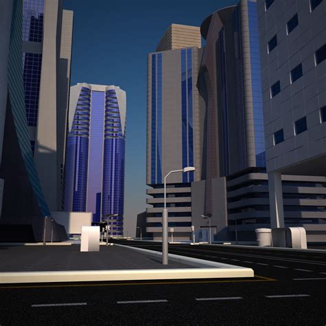 스카이 스크래퍼 세트 3d 모델 50 Max Free3d