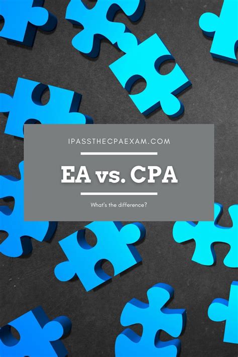 EA Vs CPA What S The Difference Cpa Cpa Exam Motivation Exam Motivation