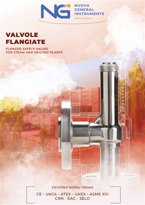 Flanged Safety Valves Catalogue English Italian Nuova General