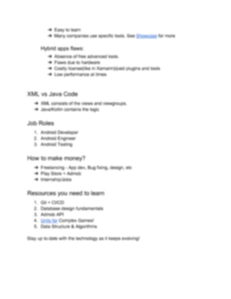 SOLUTION Android Development Roadmap Studypool