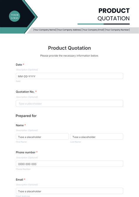 Free Quotation Templates To Edit Online And Print