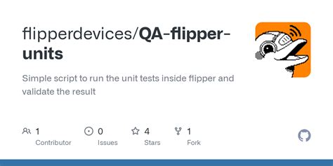 Github Flipperdevicesqa Flipper Units Simple Script To Run The Unit Tests Inside Flipper And