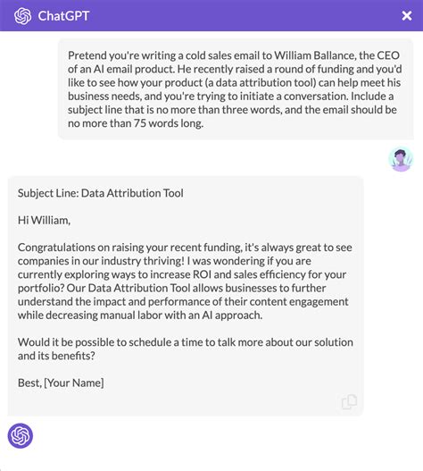 How To Use ChatGPT For Sales Emails