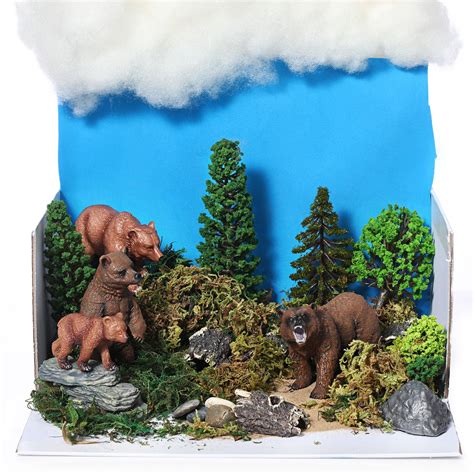 Diorama Van Grizzlybeerhabitat