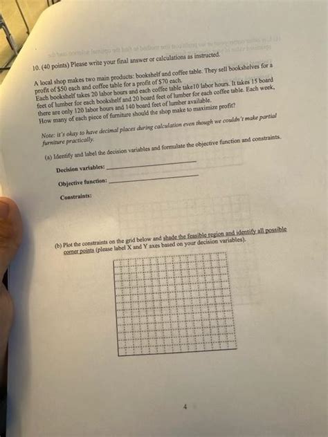 solved 10 40 points please write your final answer or