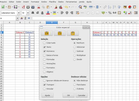 Transformar Colunas Em Linhas E Vice Versa Transpor