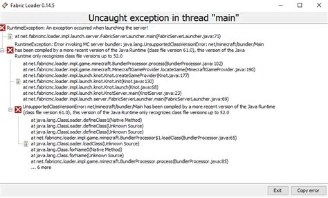 Trying To Make A Server When I Run The Start Bat I Get This Error R Fabricmc