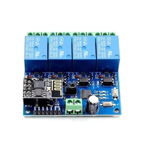 Esp8266 12v Wifi Relay Iot Smart Home Mobile App Remote Control Switch Four Ways