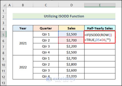 How To Apply Formula In Excel For Alternate Rows 5 Easy Ways