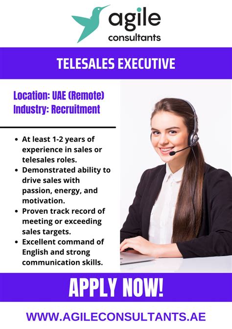 Agile Consultants On Linkedin Telesales Executive Agile Consultants Uae Unlock Dubai And