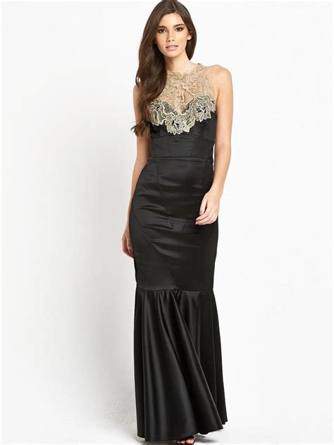 Lipsy Vip Crochet Halter Maxi Dress Shopstyle