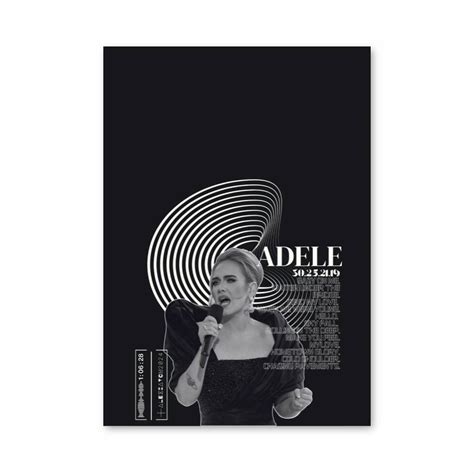 Poster Adele Concert Aesthetic Posters