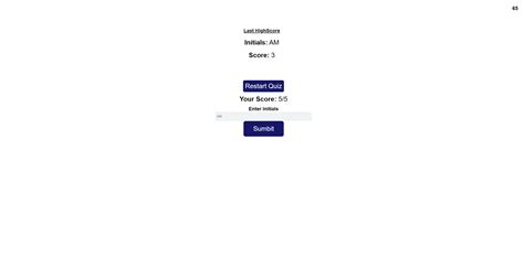 Github Focrultcode Quiz Js Challenge 4 For Bootcamp