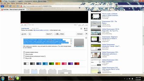 How To Insert A Youtube Video Into Dreamweaver YouTube