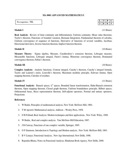 Msc Pdf Functional Analysis Lebesgue Integration