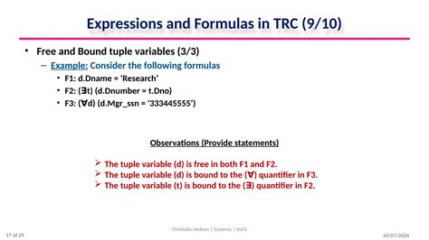 Relational Calculus In Database Management System Pptx