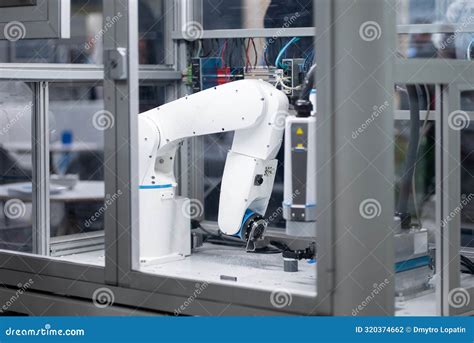 Automated Programmed Robotic Arm For Manufacturing And Industrial Lines