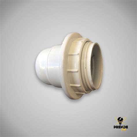 Portalámpara Con Rosca Mignon E27 Arandela De Color Blanco