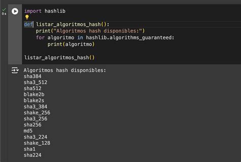 Listado De Algoritmos Hash Disponibles En Python Operating Systems
