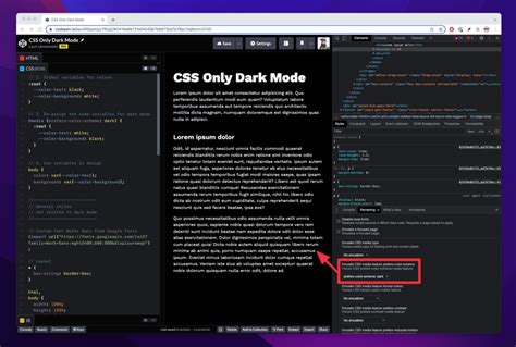 How To Create Dark Mode Using Only Css Dev Community