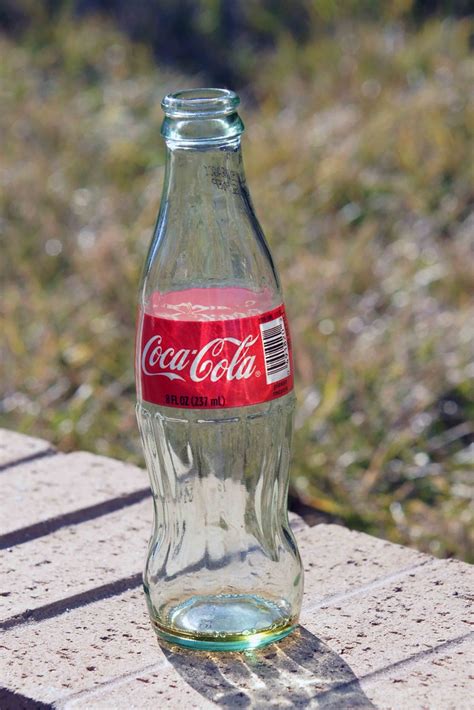 Empty Coke Glass Bottle