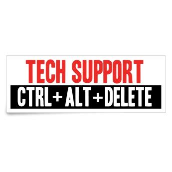 Tech Support Ctrl Alt Delete