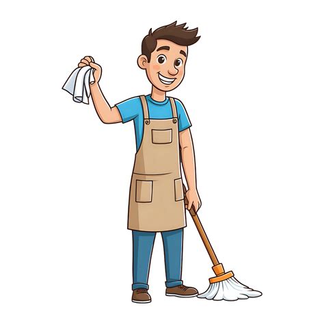 Download Man Ai Generated Cleaning Royalty Free Stock Illustration