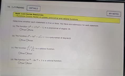 solved determine whether each statement is true or false