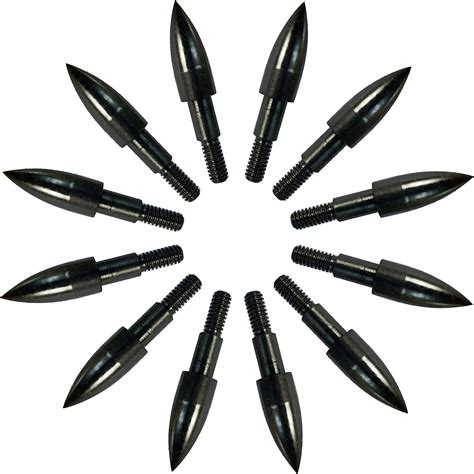 12pcs Archery Arrow Tips 100 125 150 200 Grain Field Points Target Practice Tips For Hunting