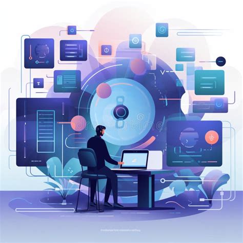 Abstract Vector Illustration Of An Access Control System Concept Image