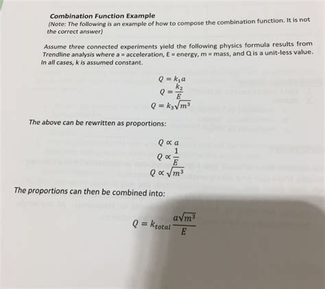 Solved Combination Function Example Ion It Is Not Note